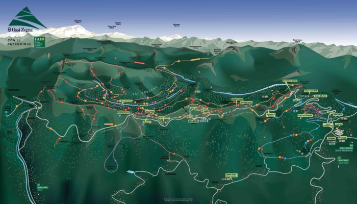 Oasi Zegna – Cartina Escursionismo | Consorzio Turistico Alpi Biellesi